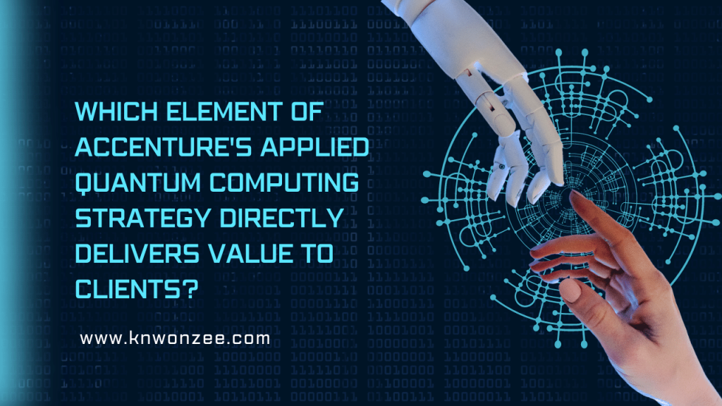 Which Element Of Accenture's Applied Quantum Computing Strategy Directly Delivers Value To Clients?